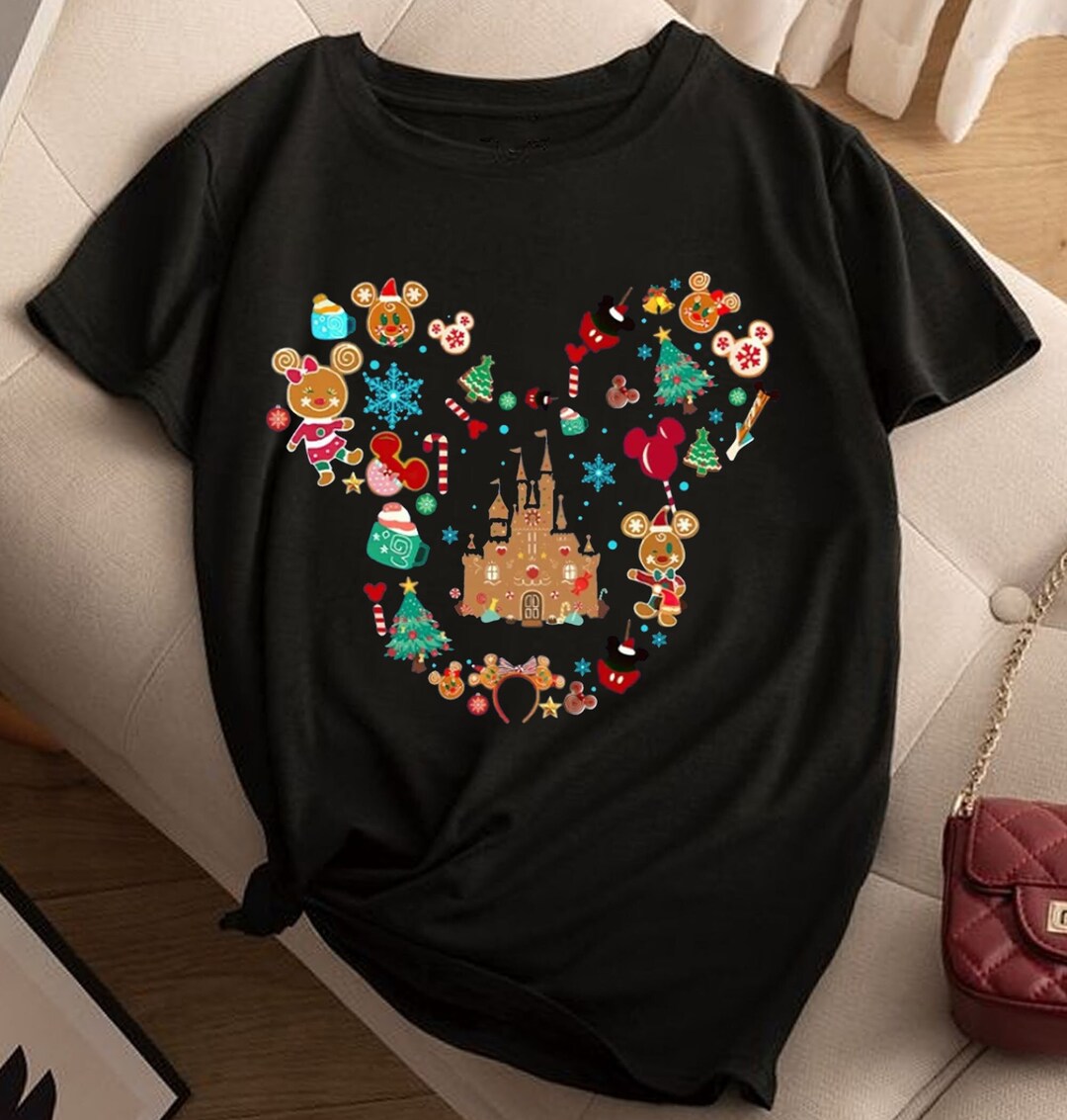 Disney Gingerbread Shirt,mickey Christmas Shirt,minnie Christmas Shirt ...