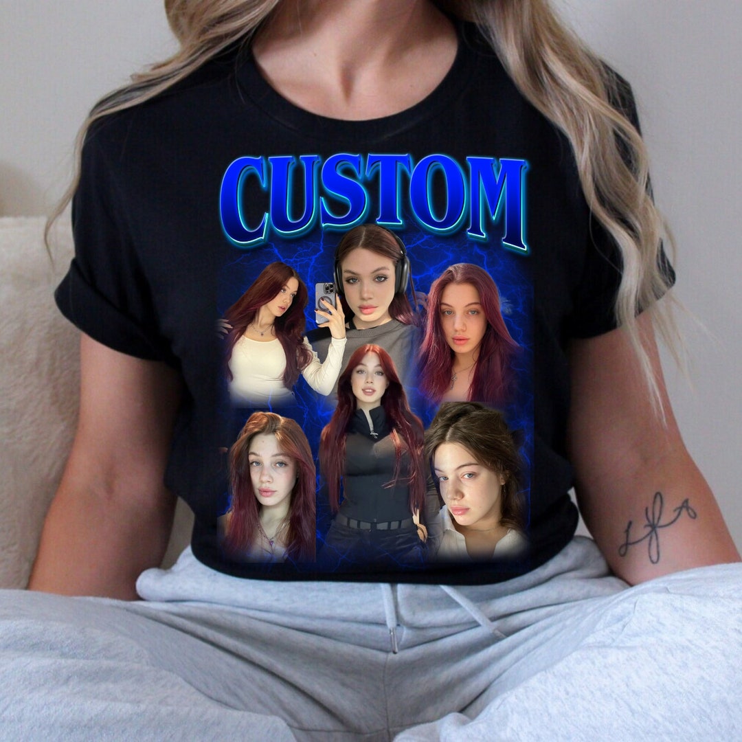 Custom Girl Friend T-shirt, Shirt With Girlfriend Face, Custom Photo ...