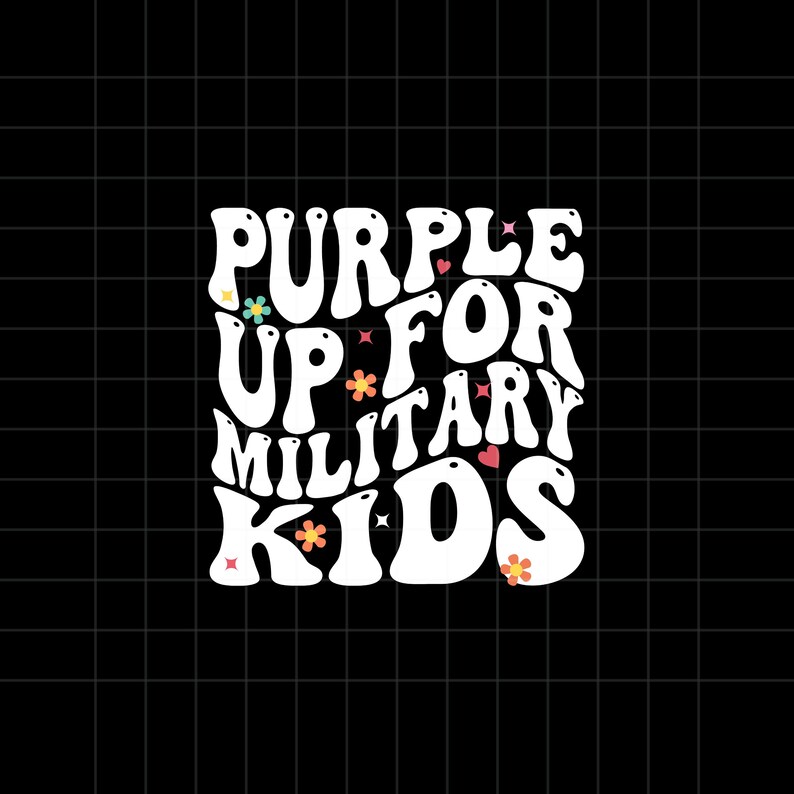 Purple up for Military PNG Purple up for Military Kids Month - Etsy