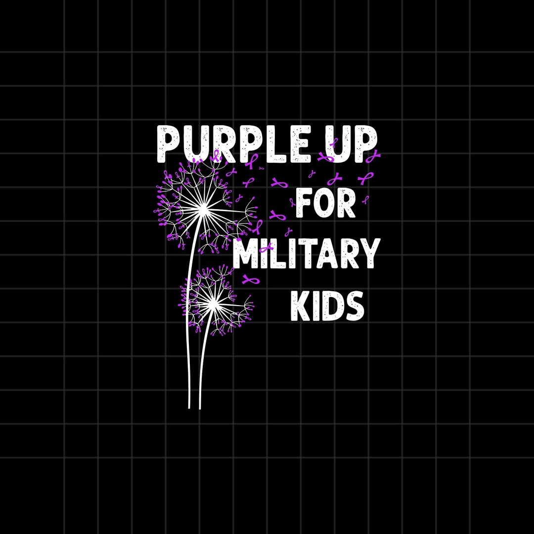 Purple up for Military PNG Purple up for Military Kids Month of the ...