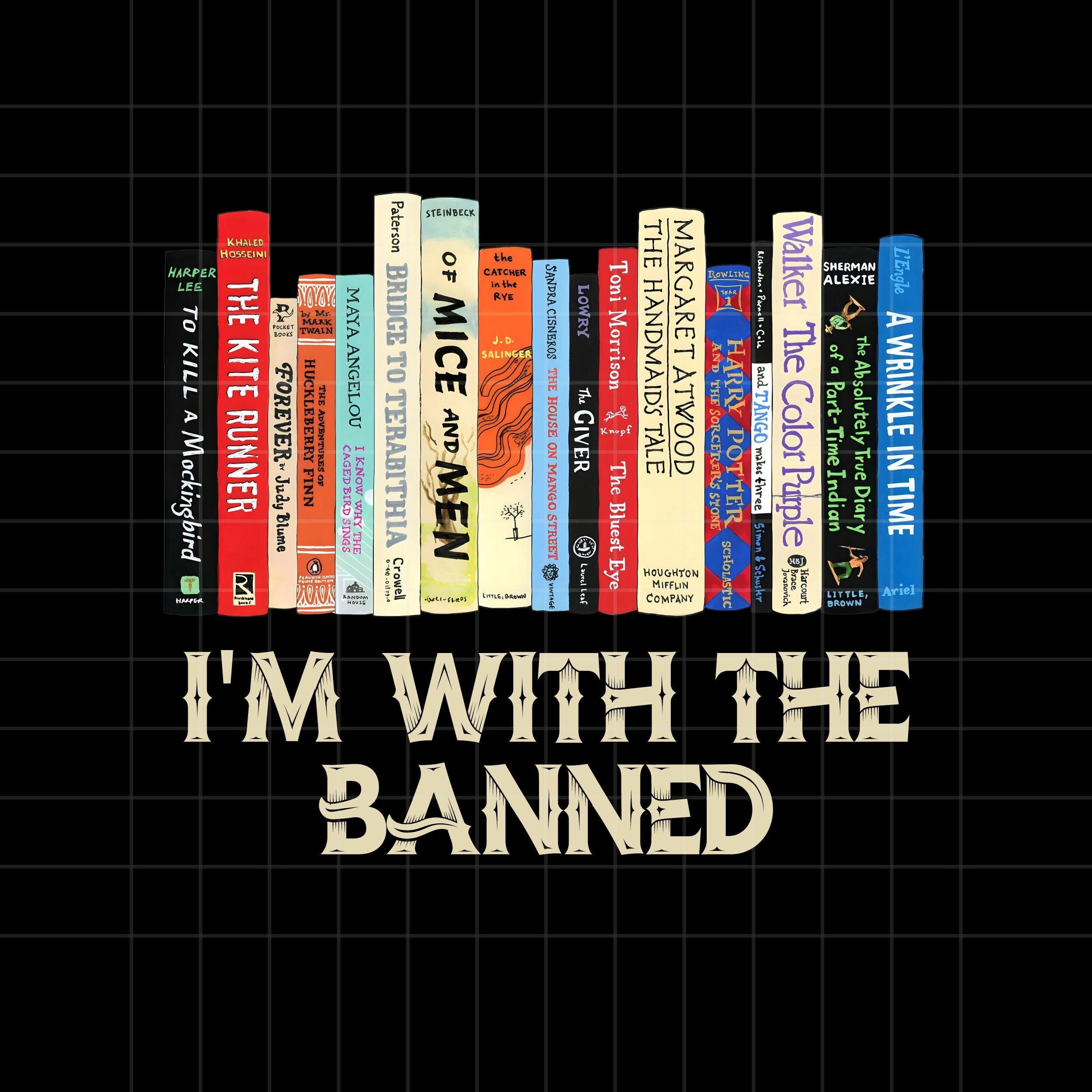I'm With the Banned PNG I'm With the Banned Books Png - Etsy