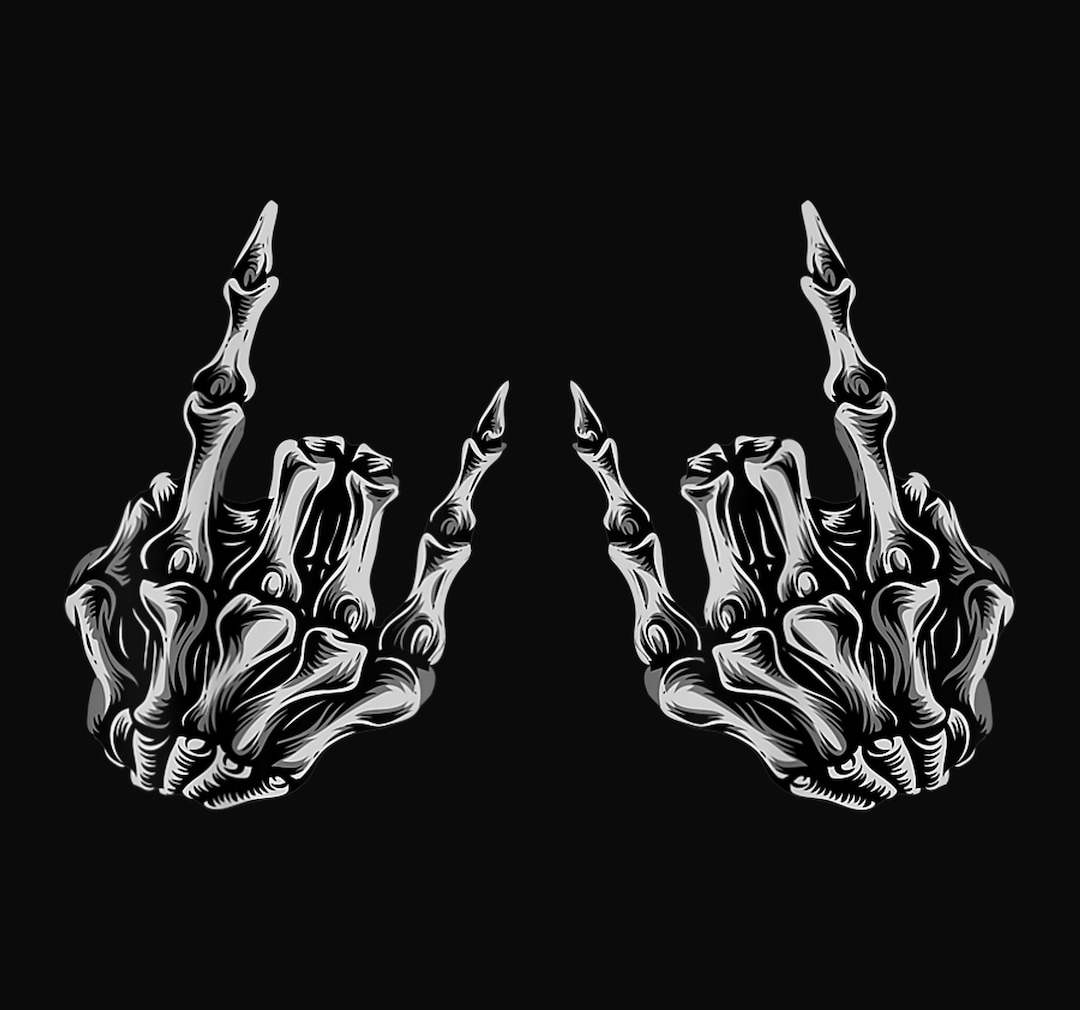 Skeleton Hands PNG Rock on Rock Star PNG - Etsy