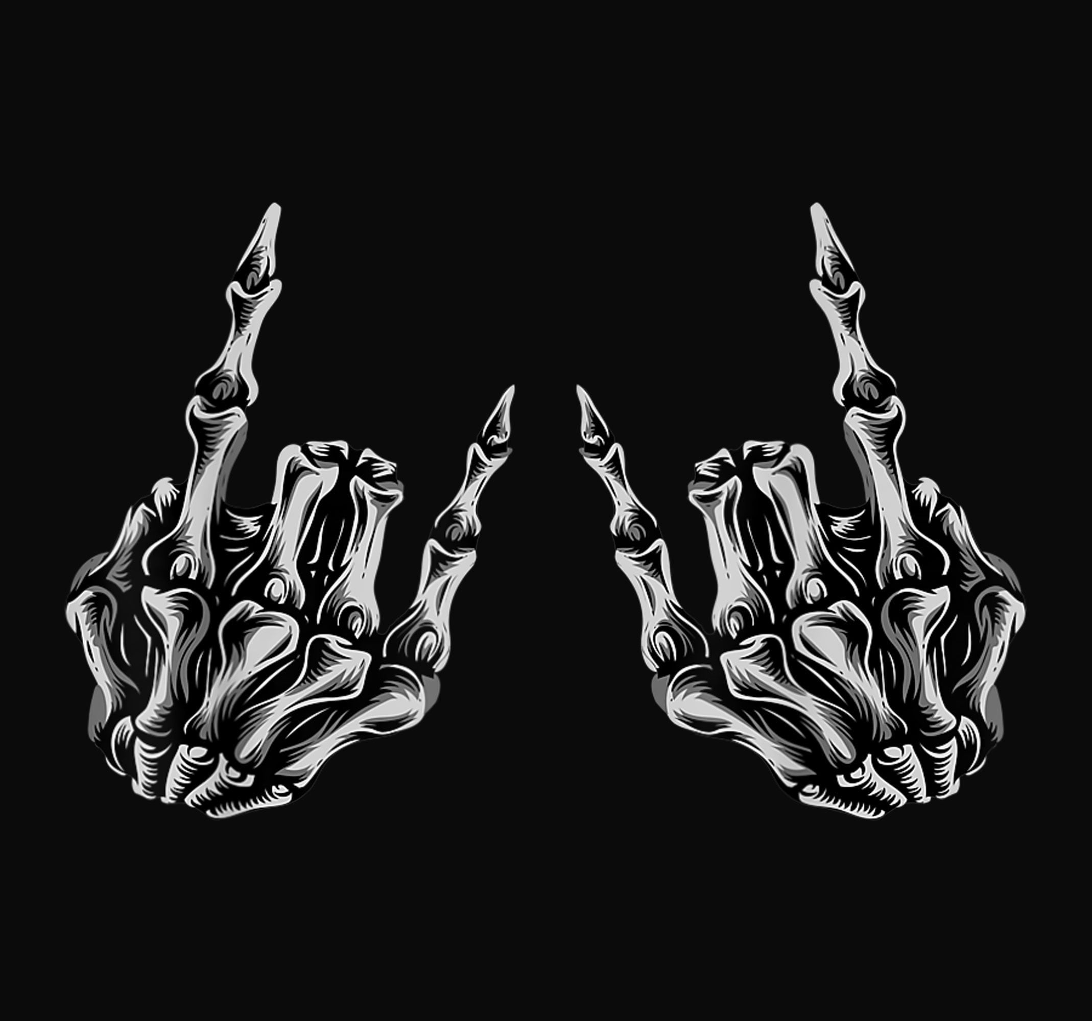 Skeleton Hands PNG Rock on Rock Star PNG - Etsy
