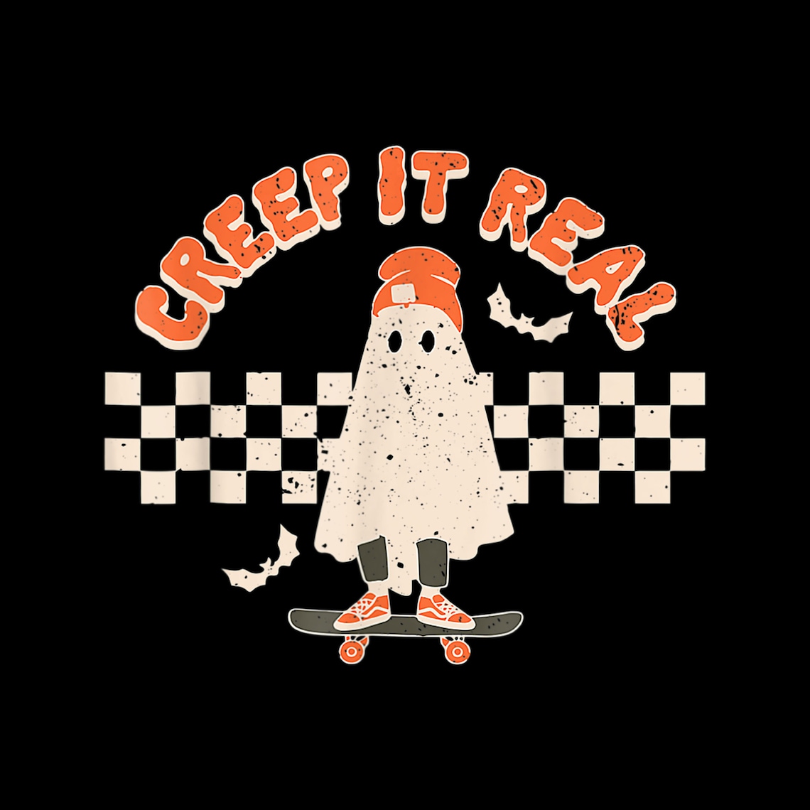 Creep It Real PNG Retro Halloween Creep It Real Vintage Ghost - Etsy