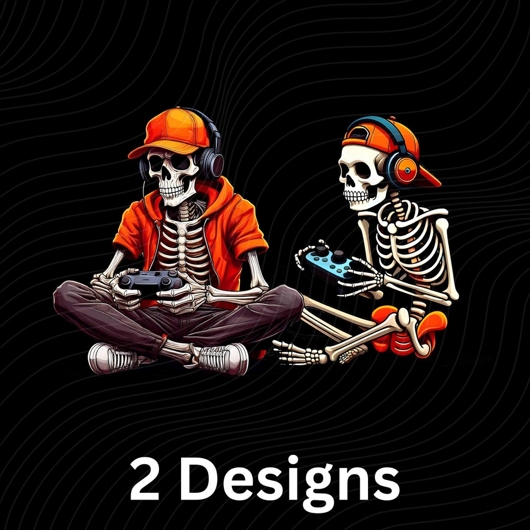 Halloween Skeleton Gamer PNG: Video Game Costume (digital Download) - Etsy