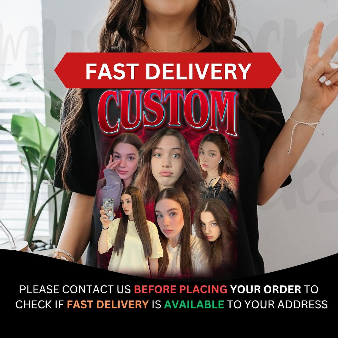 Custom Bootleg Rap Tee, Custom Photo Vintage Graphic 90s Tshirt, Custom ...