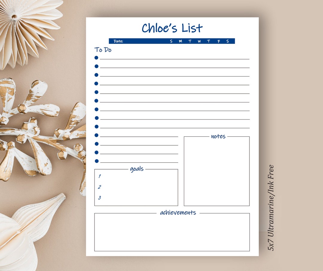 Personalized/custom Notepad to Do List Notepads for Planning ...