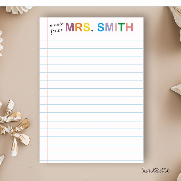 Stationery Notepad - Etsy