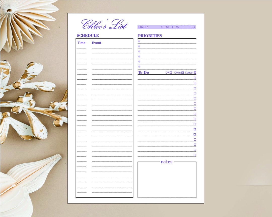 Personalized/custom Notepad- to Do List- Notepads for Planning ...