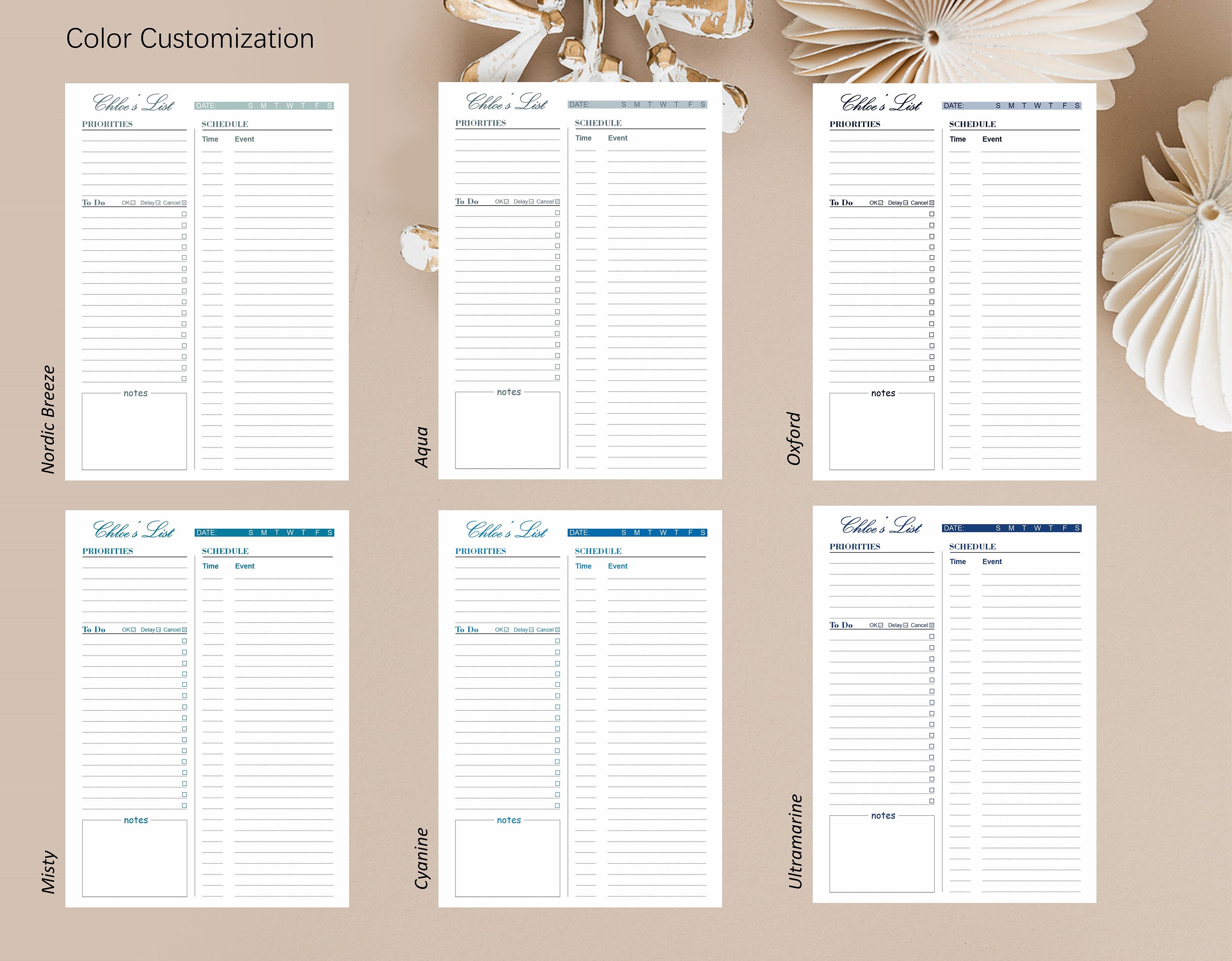 Personalized/custom Notepad to Do List Notepads for Planning ...