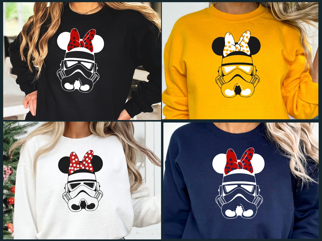 Minnie Mouse Medium-heavy Sweatshirt, Star Wars Sweatshirt, May the 4th ...