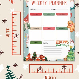 Teacher Weekly Planner Printable. 12 Month Calendar Printable. 2025 ...