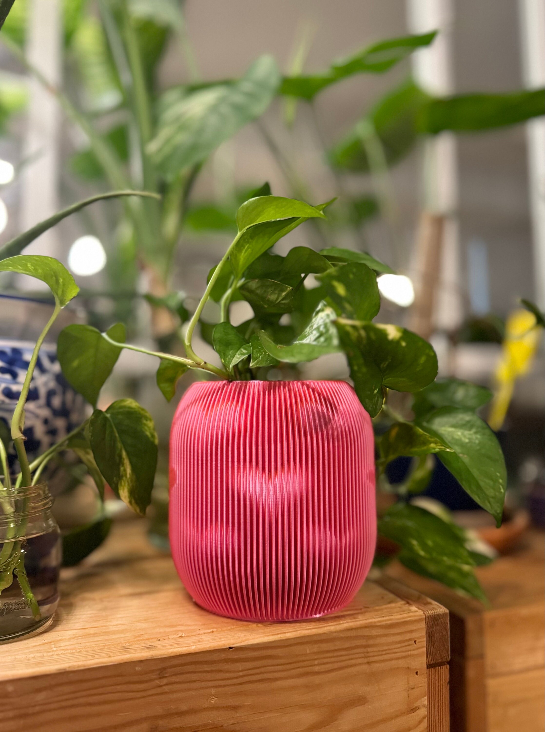 Love Vase 3D Printed Planter Valentine's Jar Dry Vase Flower Retro ...