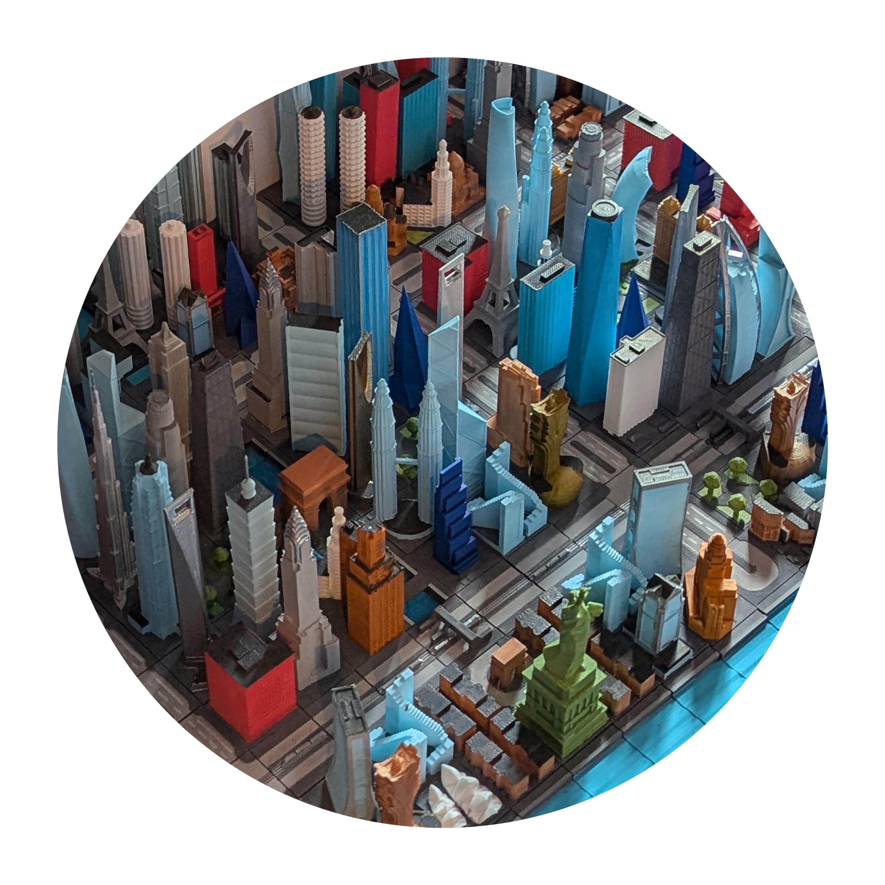 MINI CITI Triangular Tower - Etsy