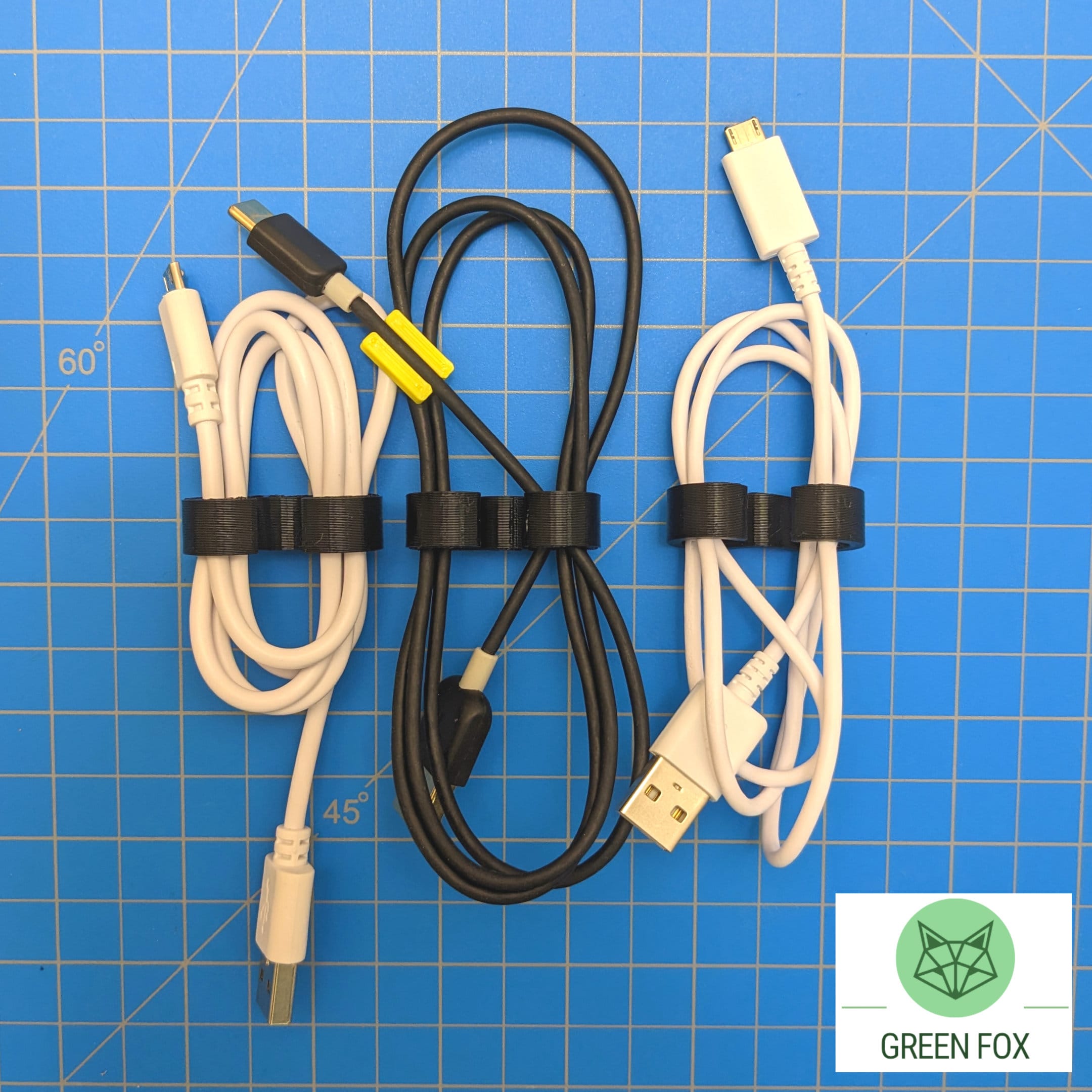 3D Printed Cable Organizer Flexible Cord Keeper Wire Management Clip ...