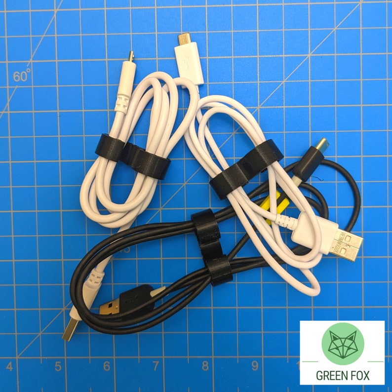 3D Printed Cable Organizer Flexible Cord Keeper Wire - Etsy