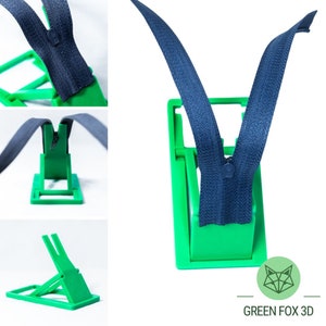 Foldable Zipper Jig: 3D Printed Zipper Pull Installation Tool, Folds ...