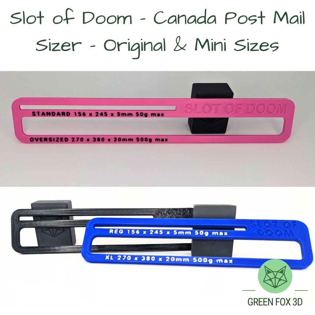 Oversized Lettermail Sizing Tool for Canada Post Slot of Doom Mail ...