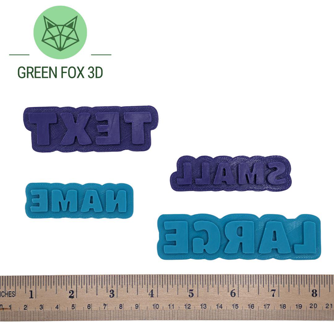 DIGITAL File Custom Play-doh Name Stamp STL - Ready to 3D Print - Etsy