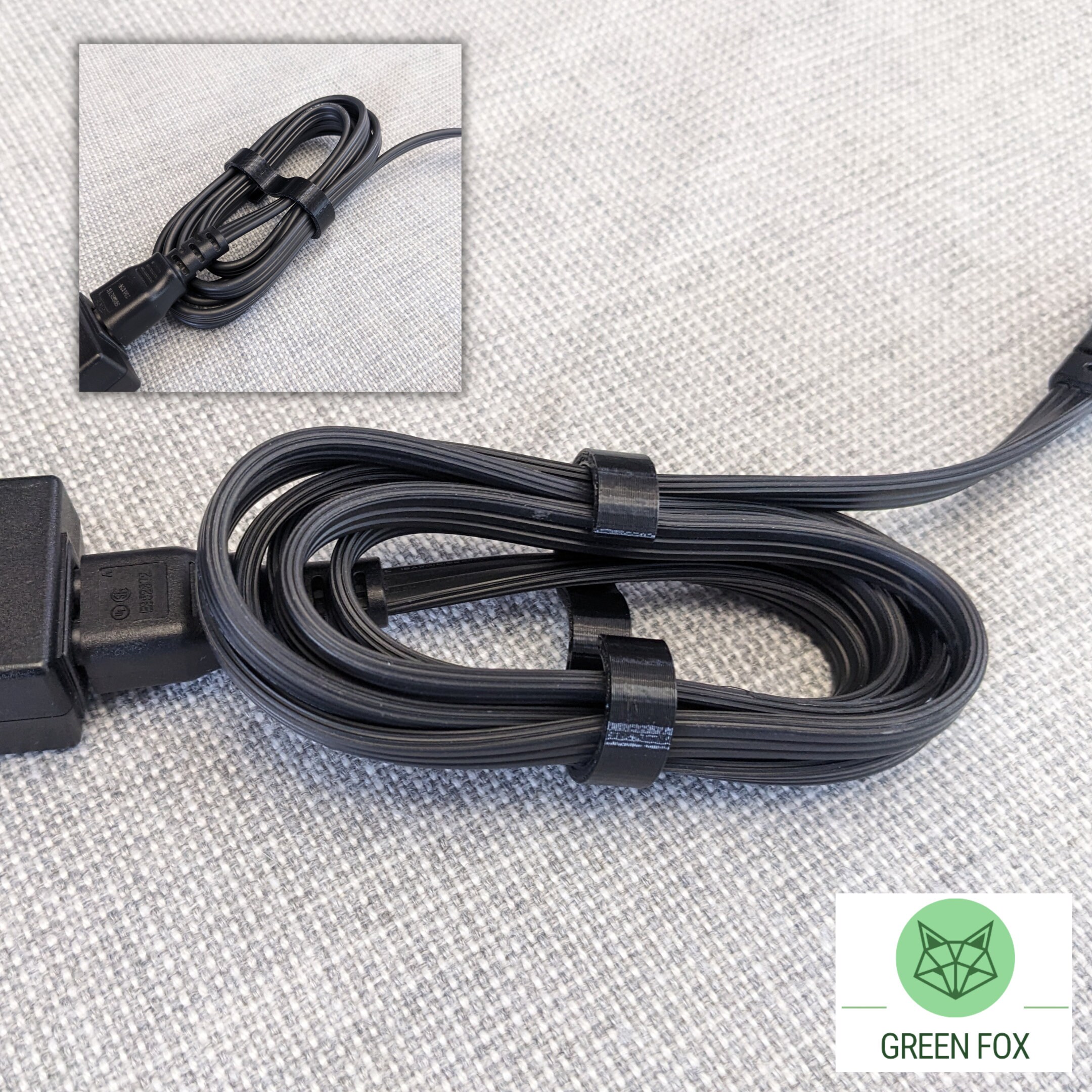 3D Printed Cable Organizer Flexible Cord Keeper Wire Management Clip ...