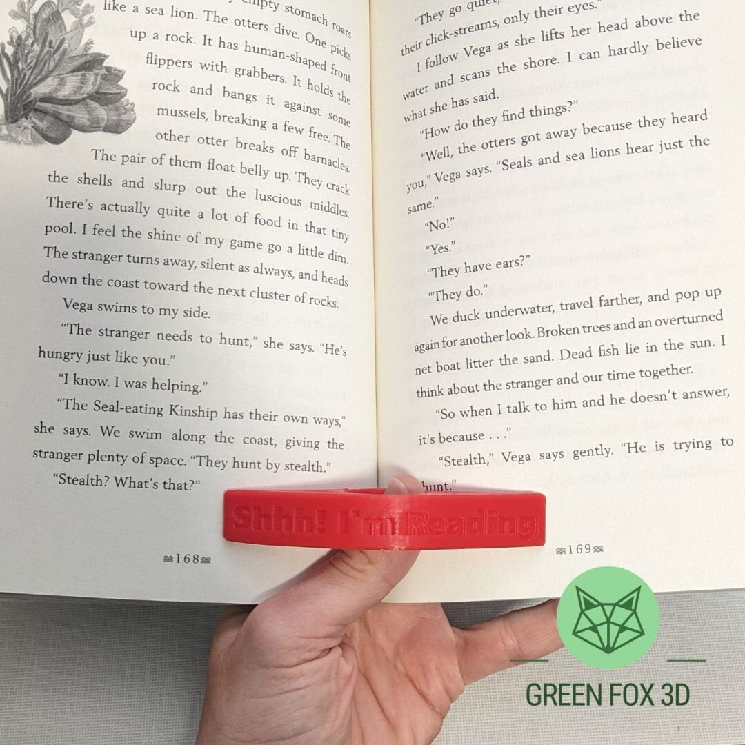 Book Page Holder: One-handed Reading Tool Personalized 3D Printed - Etsy