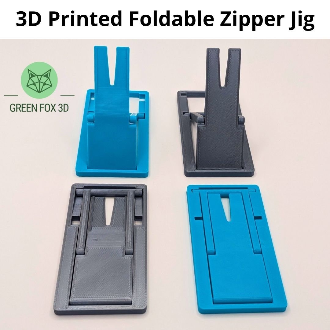 Zipper Jig, Foldable Zipper Pull Installation Tool, 3D Printed Sewing ...