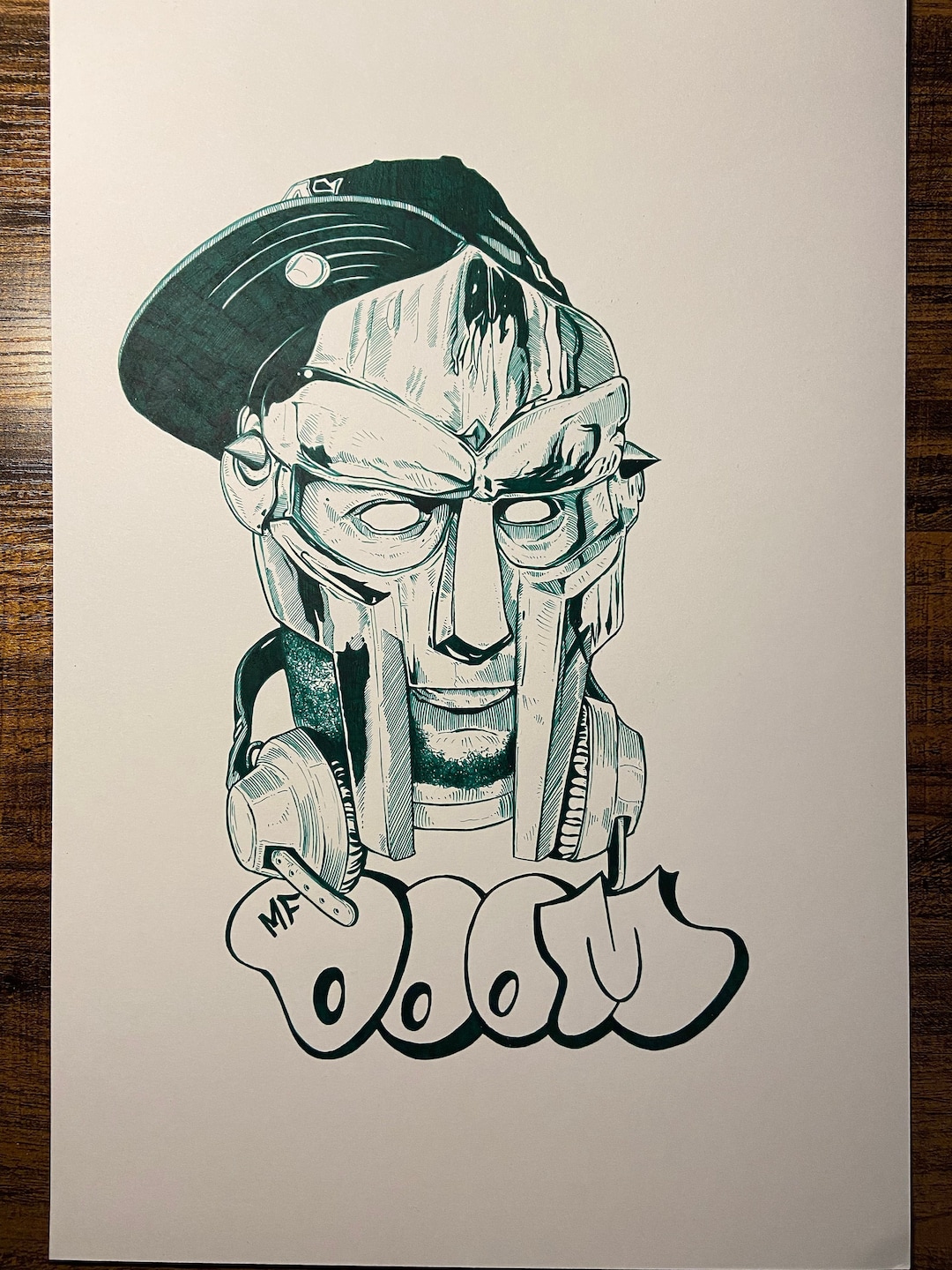 MF Doom Original Drawing - Etsy