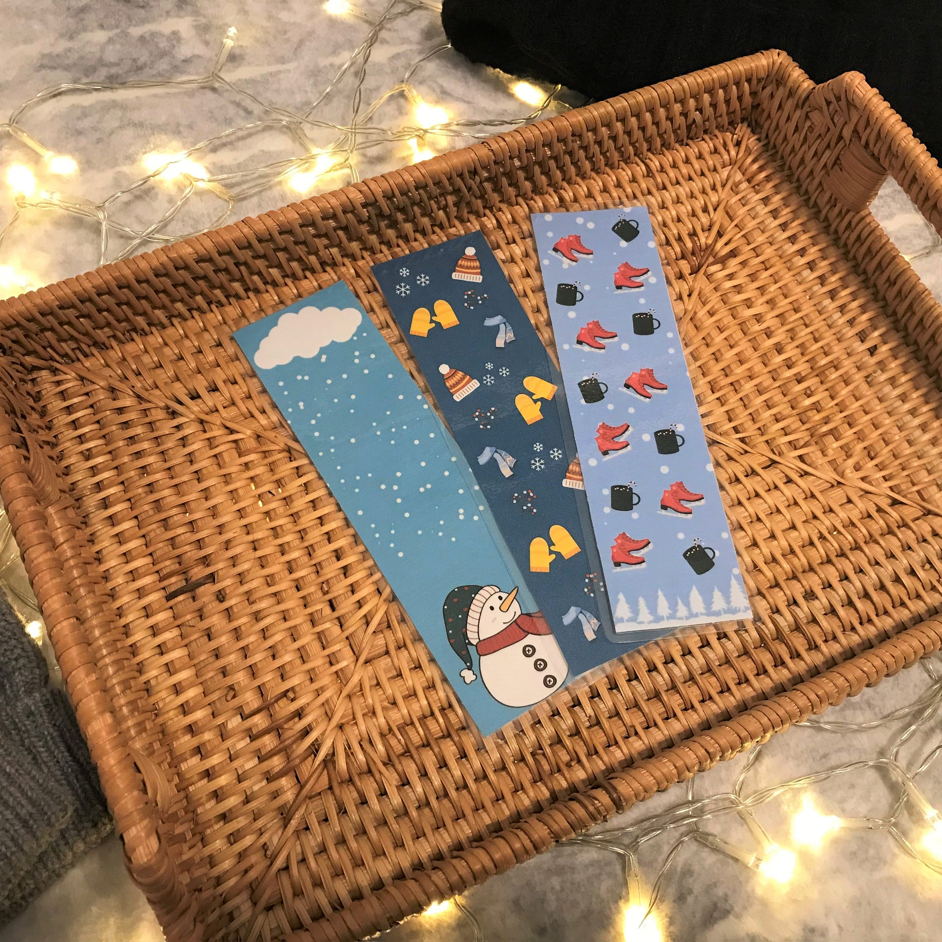 WINTER BOOKMARKS Seasonal Bookmark Bookmark Set Books Booktok Gift for ...