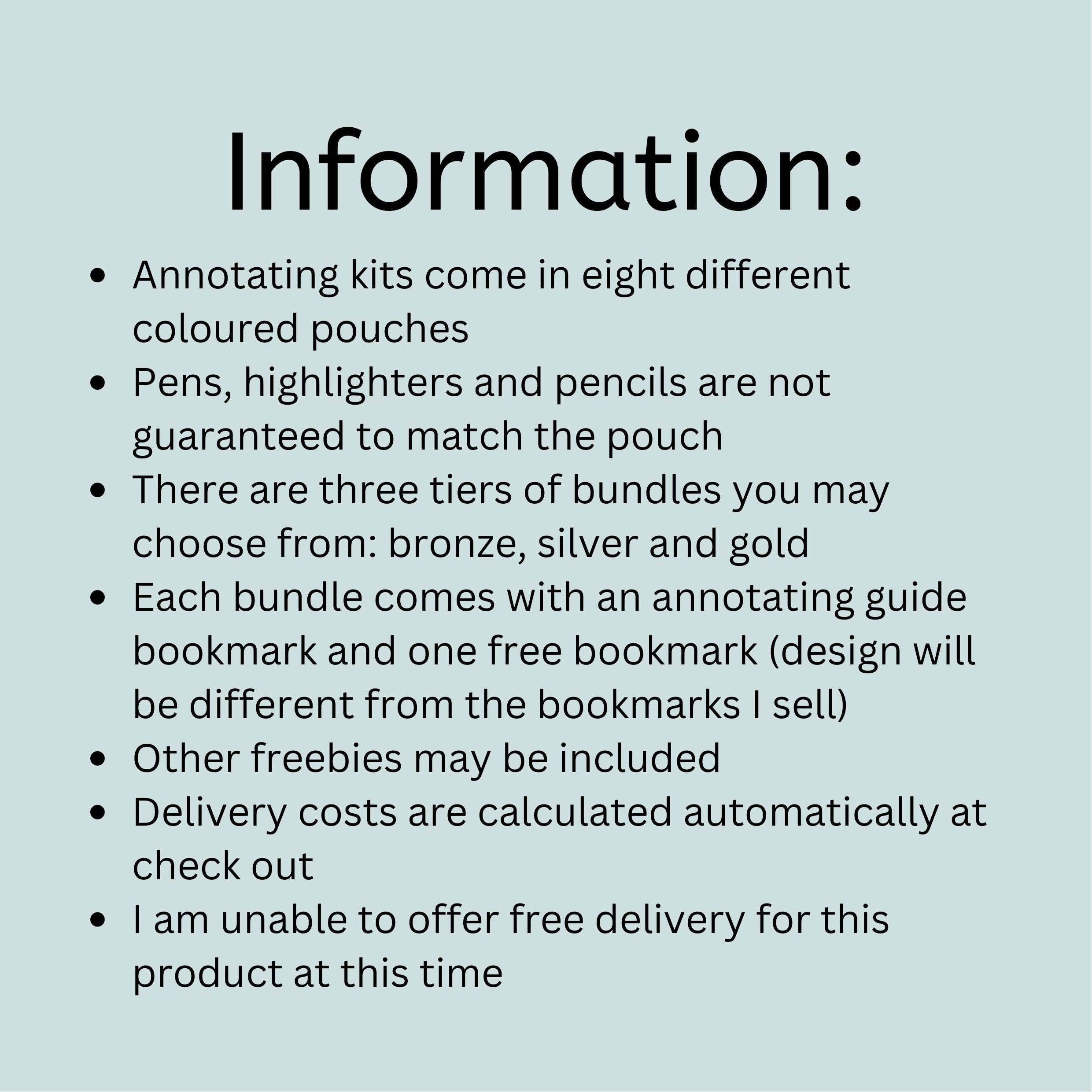 ANNOTATION KIT | Annotating Books | Annotating Key | Annotating ...