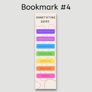 ANNOTATING BOOKMARKS | Bookmarks | Annotating Tabs | Book Lovers ...