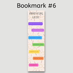 ANNOTATING BOOKMARKS | Bookmarks | Annotating Tabs | Book Lovers ...