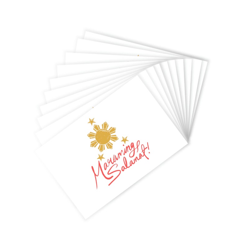 Maraming Salamat Filipino Thank You Postcards (10pcs) - Etsy