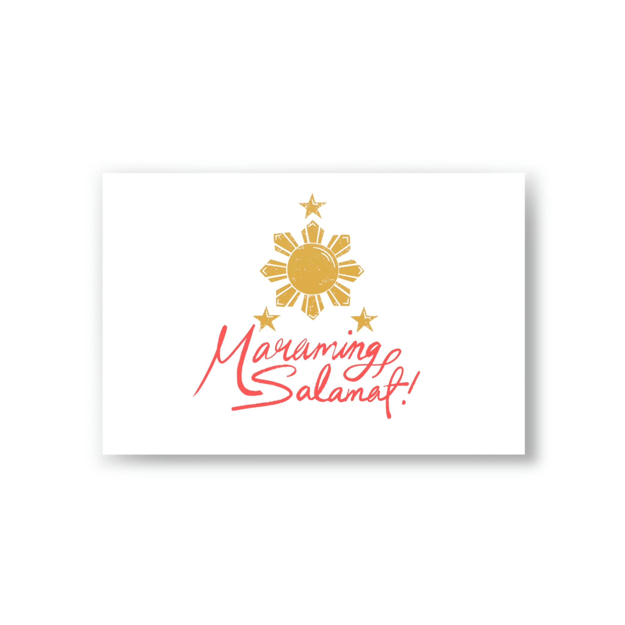 Maraming Salamat Filipino Thank You Postcards (10pcs) - Etsy