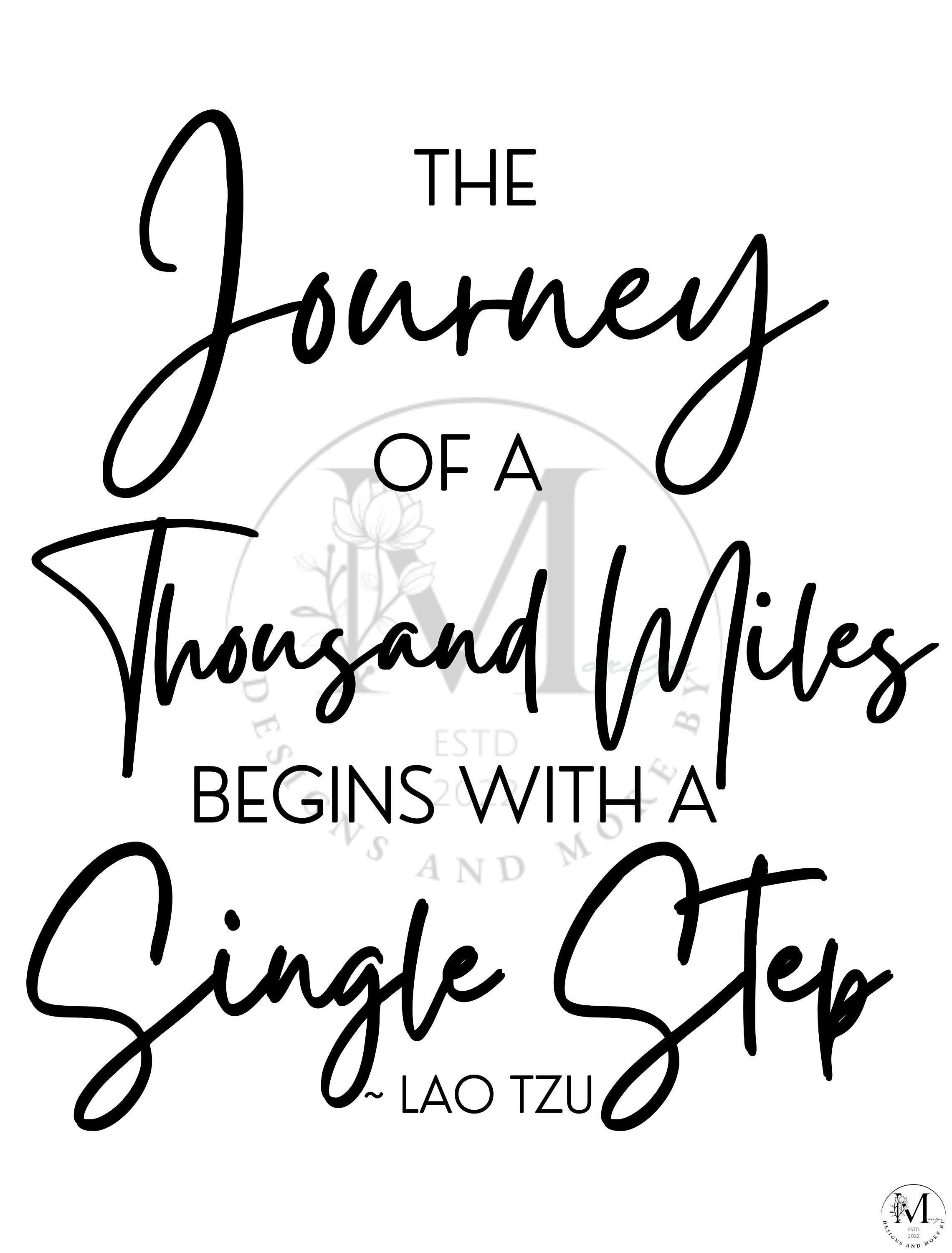 The Journey of A Thousand Miles…wall Art, Digital Download, Aesthetic ...