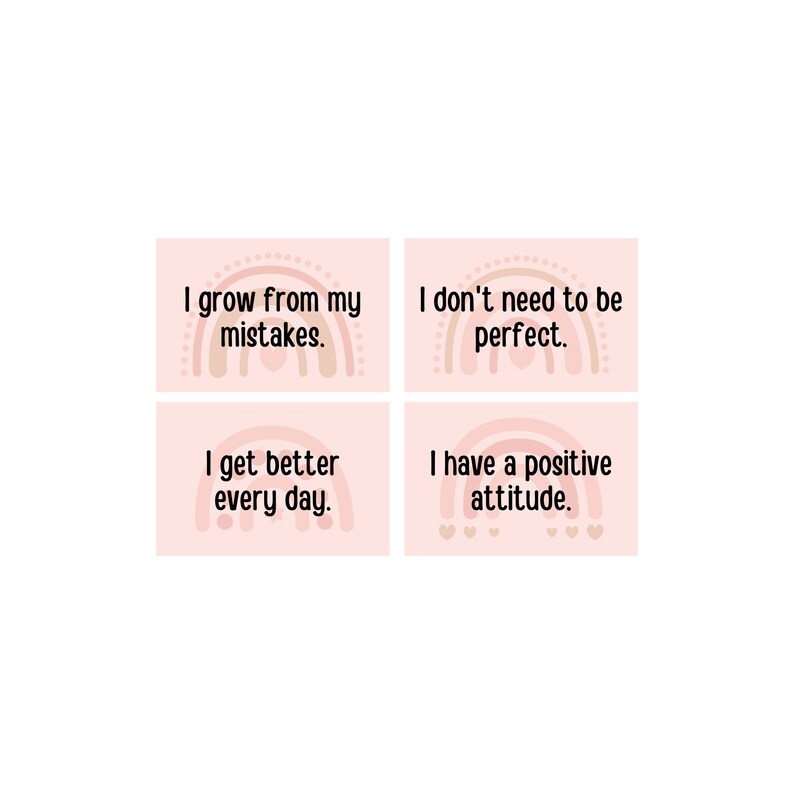 Affirmation Cards, Printable, Self-help, Affirmation Notes, Notes of ...