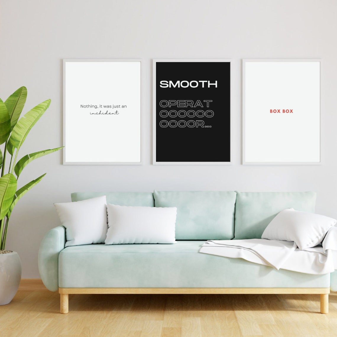 Set of 3 Formula 1 Print, Carlos Sainz, Charles Leclerc, Box Box, F1 ...