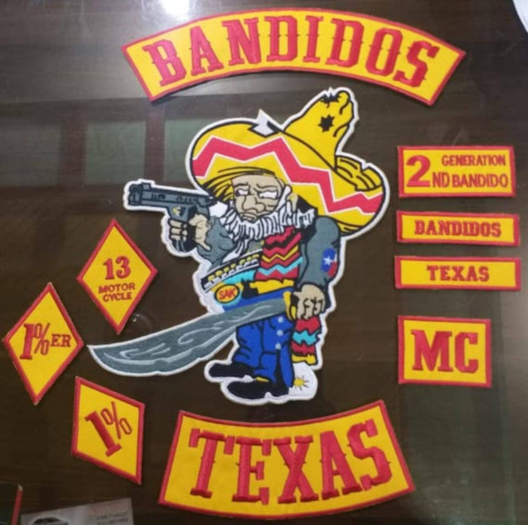 Bandidos Texas Mc 30cm Iron on Embroidery Jacket Back Set - Etsy