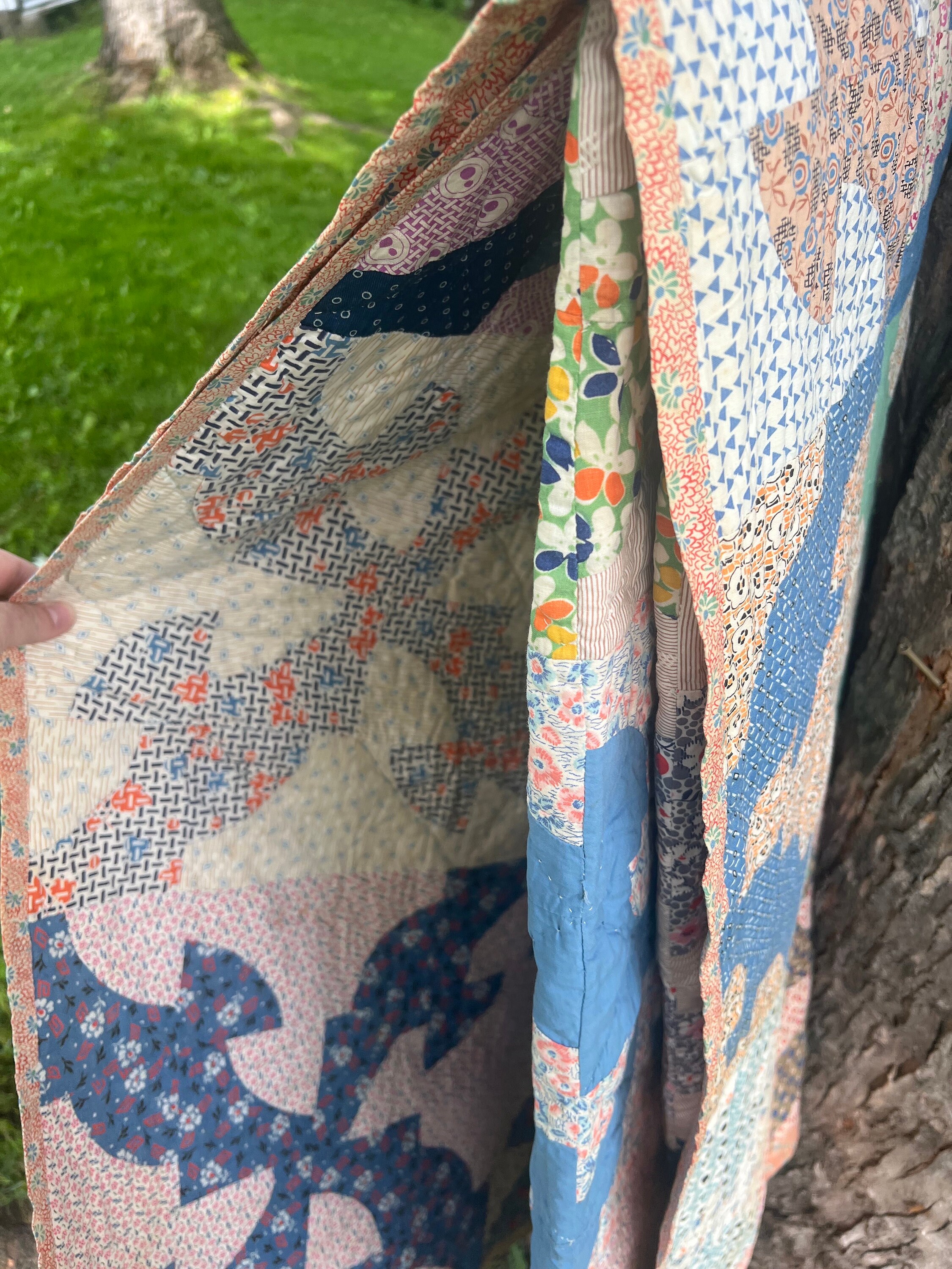 Drunkards Path Quilt - Etsy