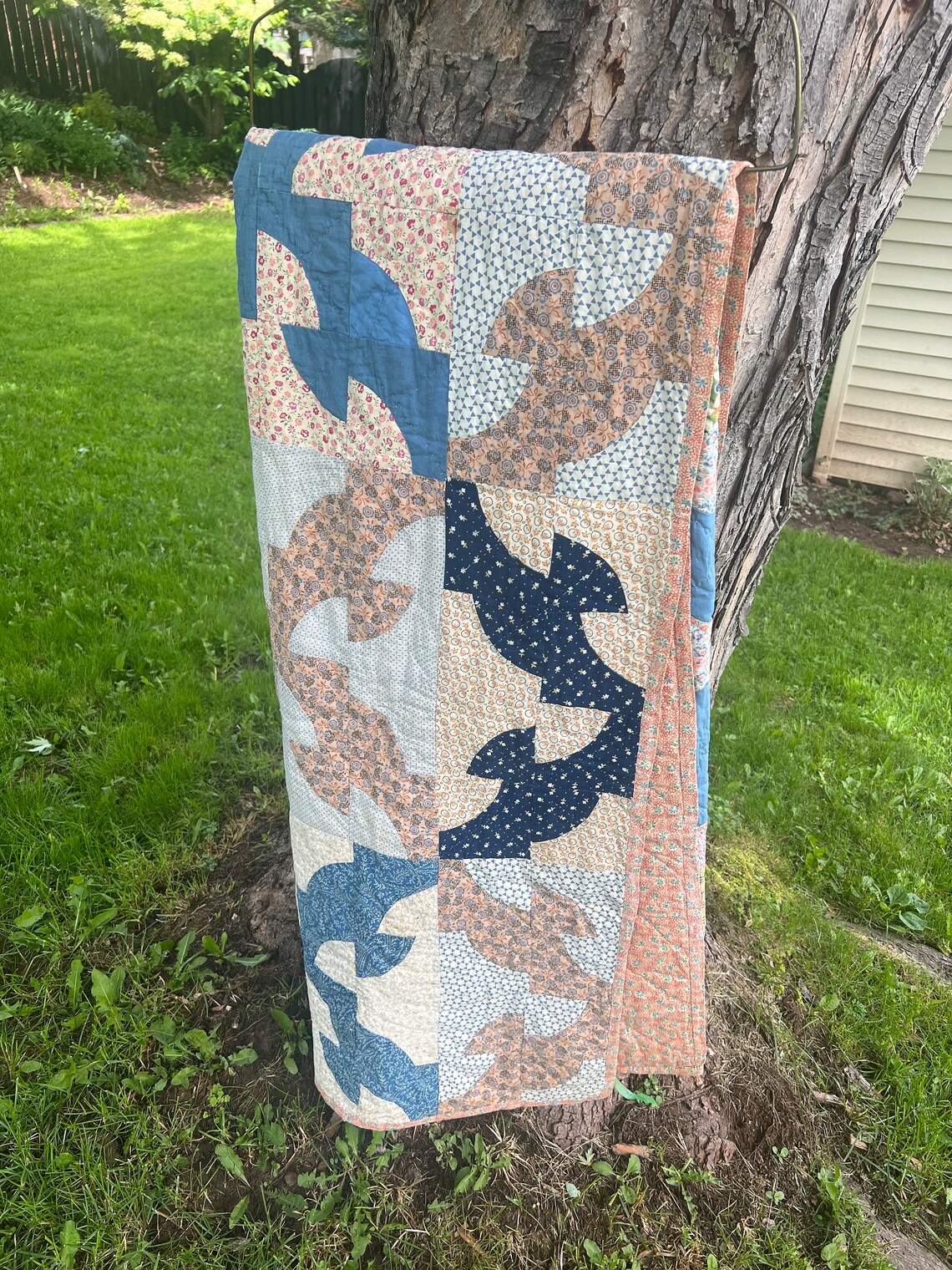 Drunkards Path Quilt - Etsy