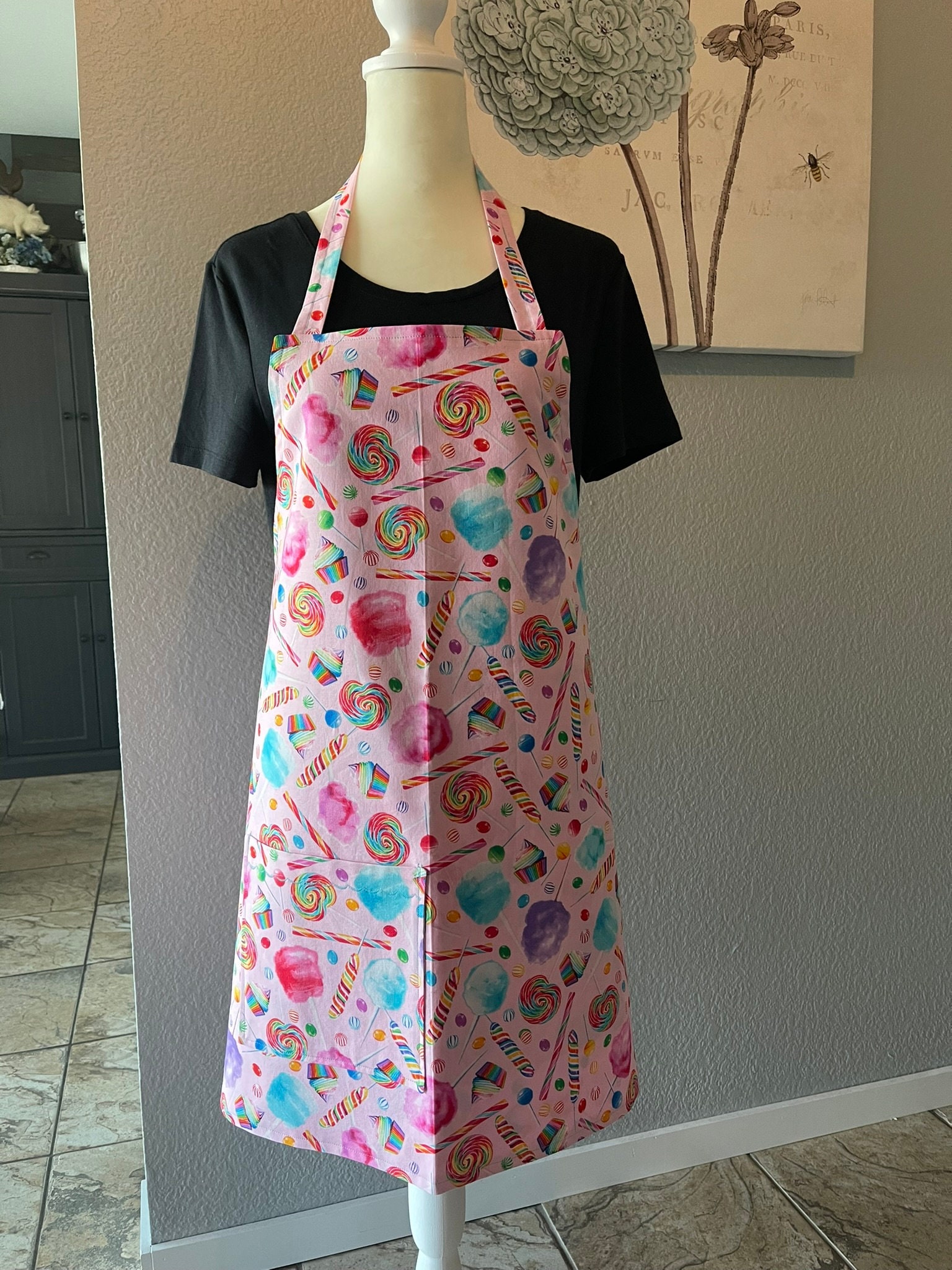 Cotton Candy Apron Cupcake Apron Candy Apron Reversible Apron Handmade ...