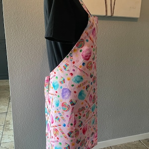 Cotton Candy Apron Cupcake Apron Candy Apron Reversible Apron Handmade ...