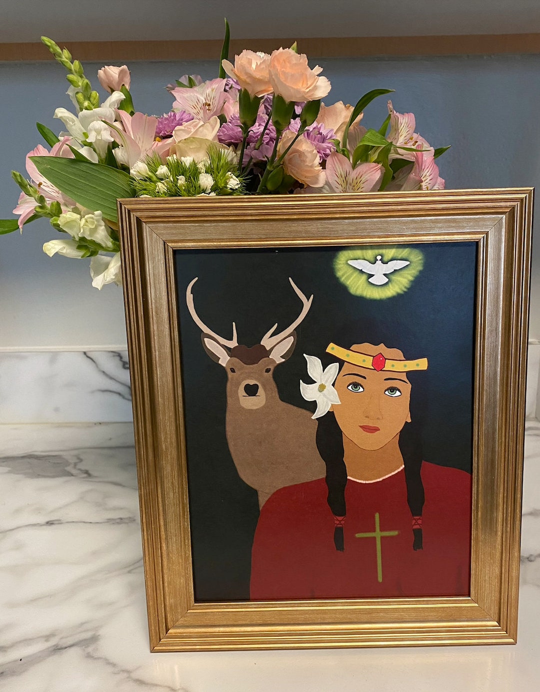 St. Kateri Native American Saint Print - Etsy