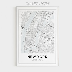 Custom City Map, Any Town, Any City, Personalized Map, Custom Map Print ...