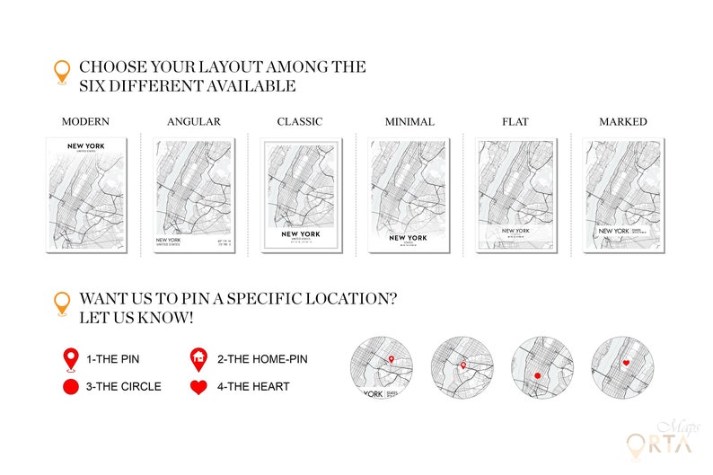 Custom City Map, Any Town, Any City, Custom Area Map, Custom Map Print ...