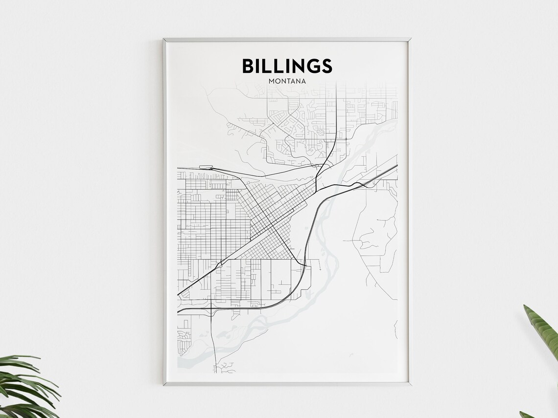 Stadtplan Poster Montana Karte Stadtplan Poster Stadtplan - Etsy.de