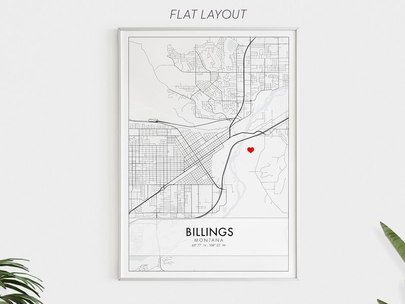 Custom City Map Any Town Any City Personalized Map Custom - Etsy