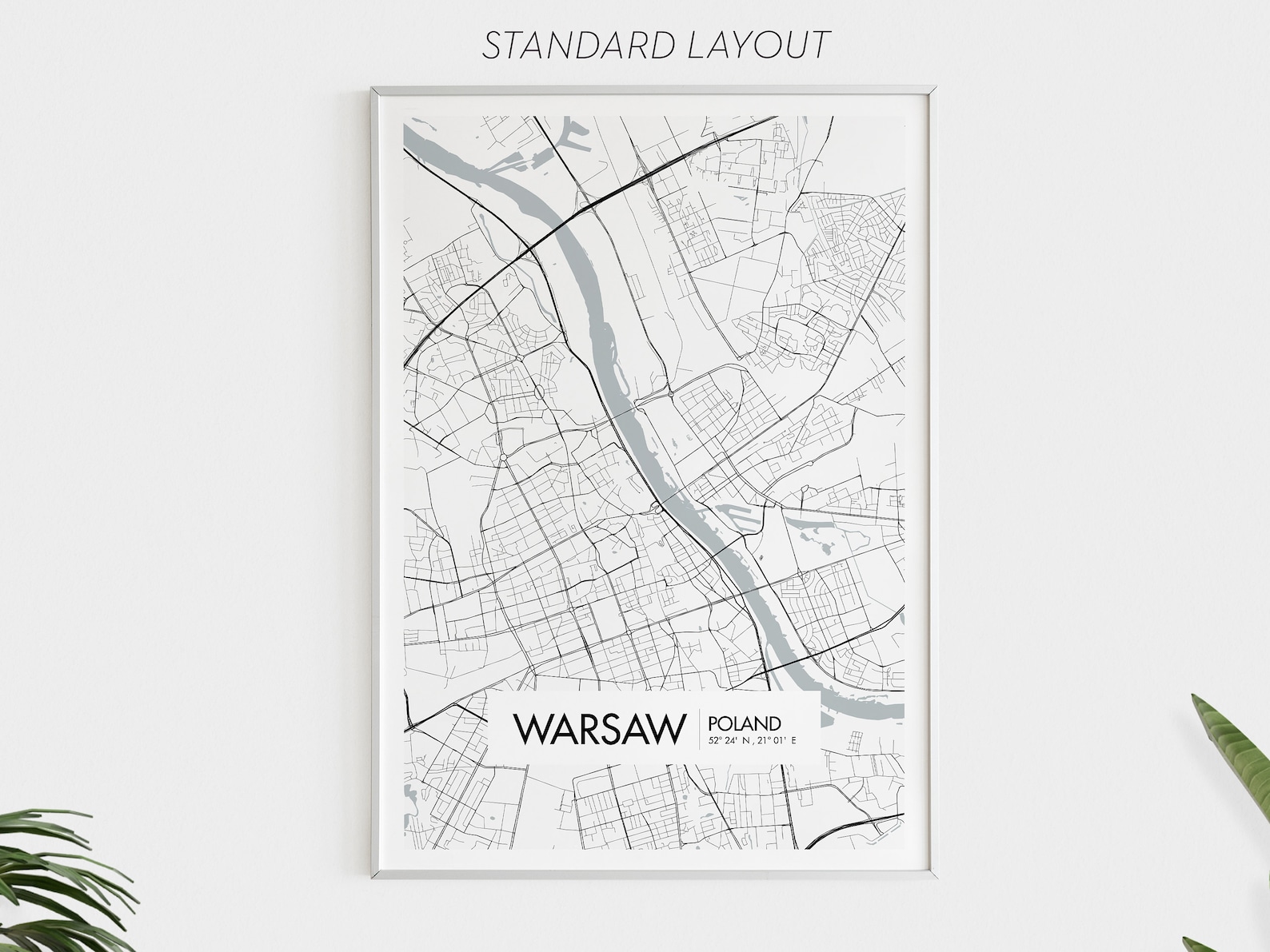 Custom City Map Any Town Any City Personalized Map Custom Etsy