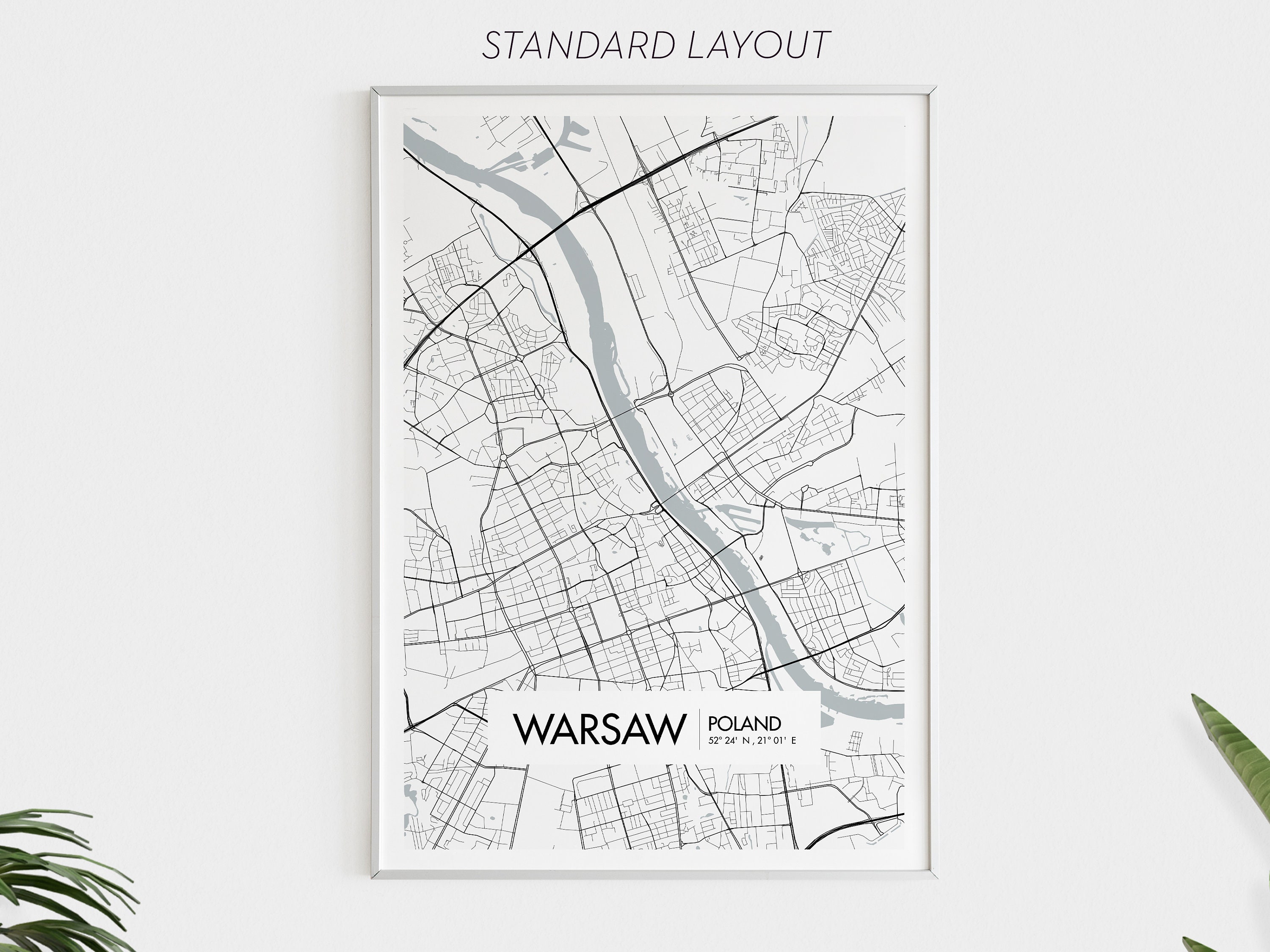 Custom City Map Any Town Any City Personalized Map Custom - Etsy