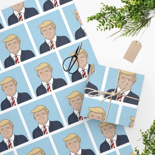 Trump Wrapping Paper - Etsy