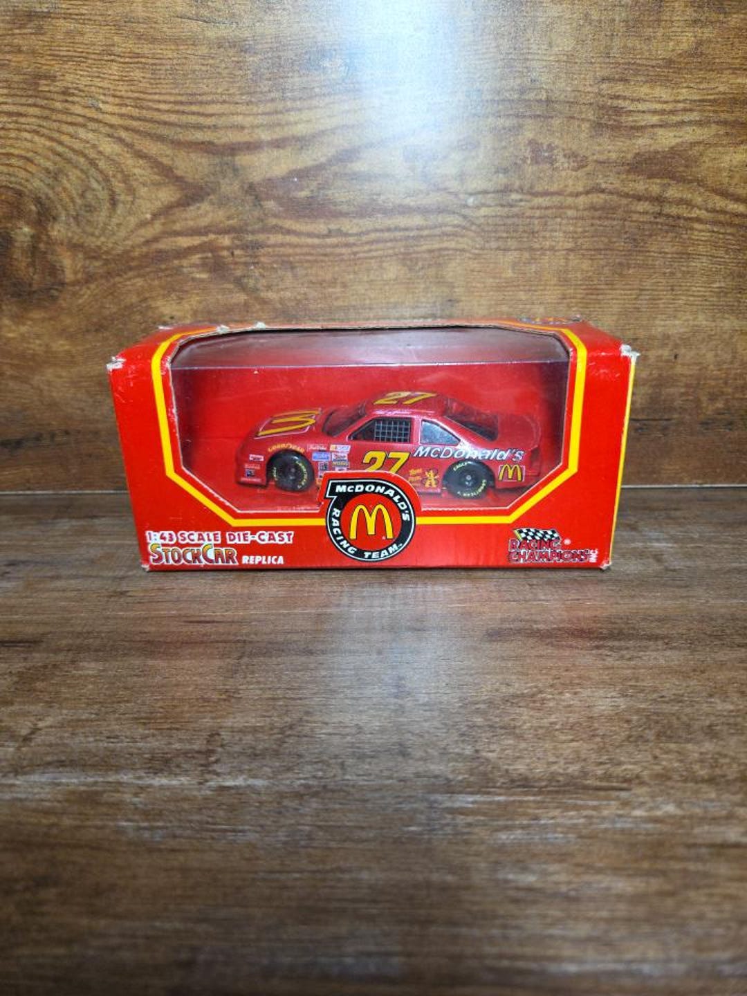 1992 Racing Champions Hut Stricklin #27 Mcdonald's Nascar 1:43 Diecast ...